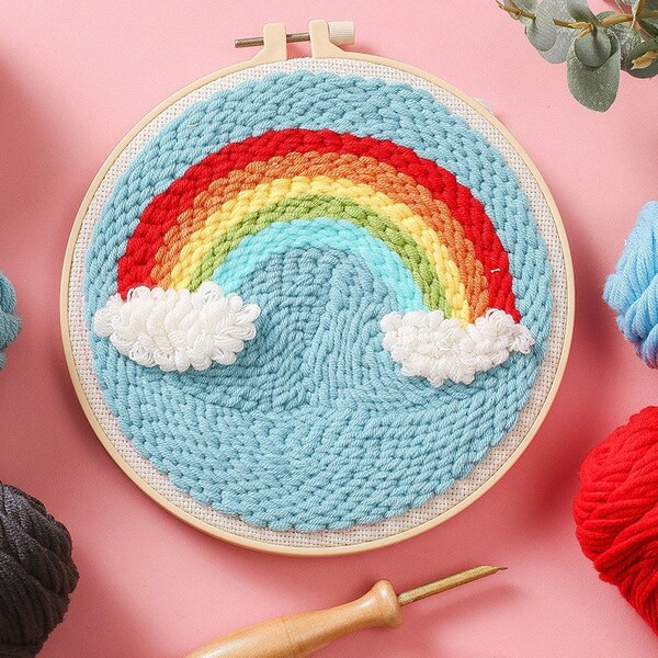 Punch Needle Rainbow - Etsy