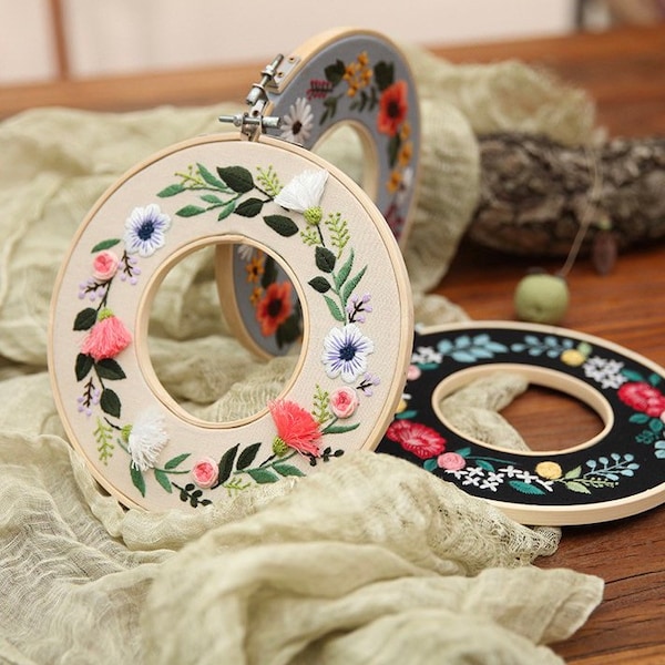 Embroidery Hoop Kit - Etsy