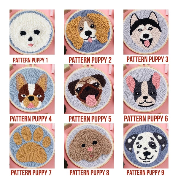 Punch Needle Dog - Etsy