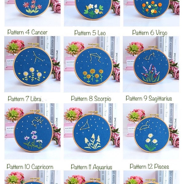 Constellation Embroidery Pattern - Etsy