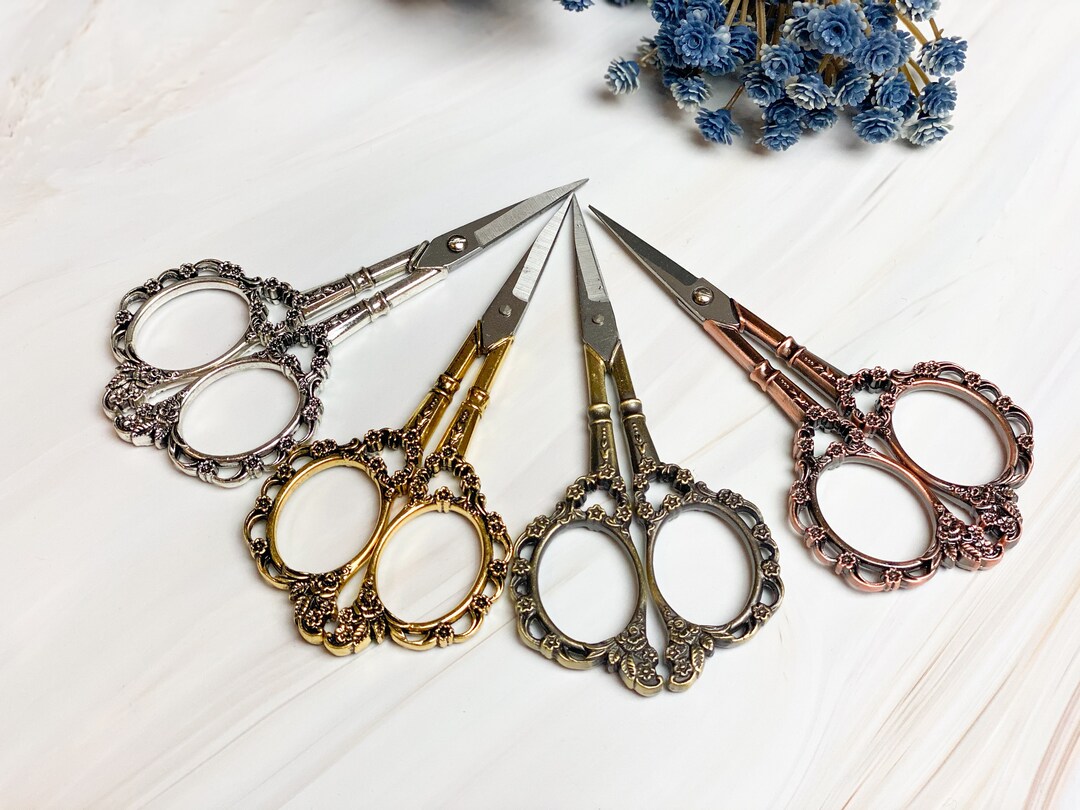 Floral Embroidery Scissors: Vintage Style Yarn Scissors - Etsy