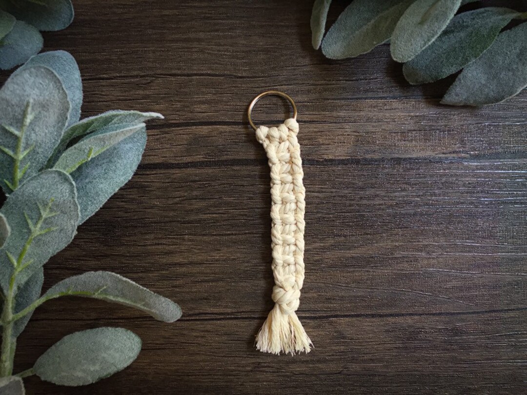 Macrame Keychain Square Knot Everyday Use Gift - Etsy