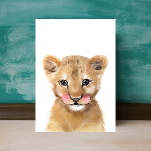 Set of Three Watercolour Animal Prints, Safari Animal Print Set ...