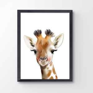 Set of Three Watercolour Animal Prints, Safari Animal Print Set ...