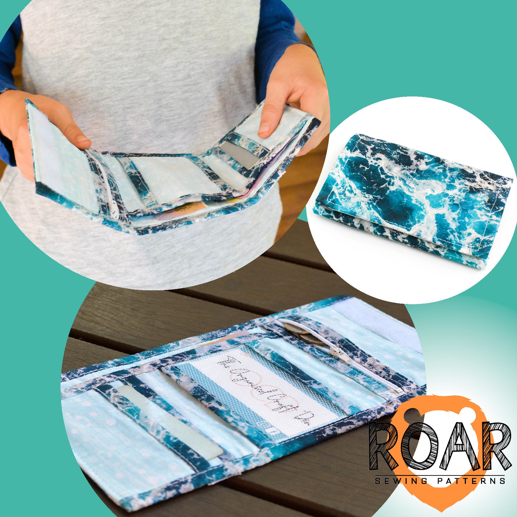 SURF WALLET Pdf Digital Sewing Pattern Instant Download - Etsy Australia