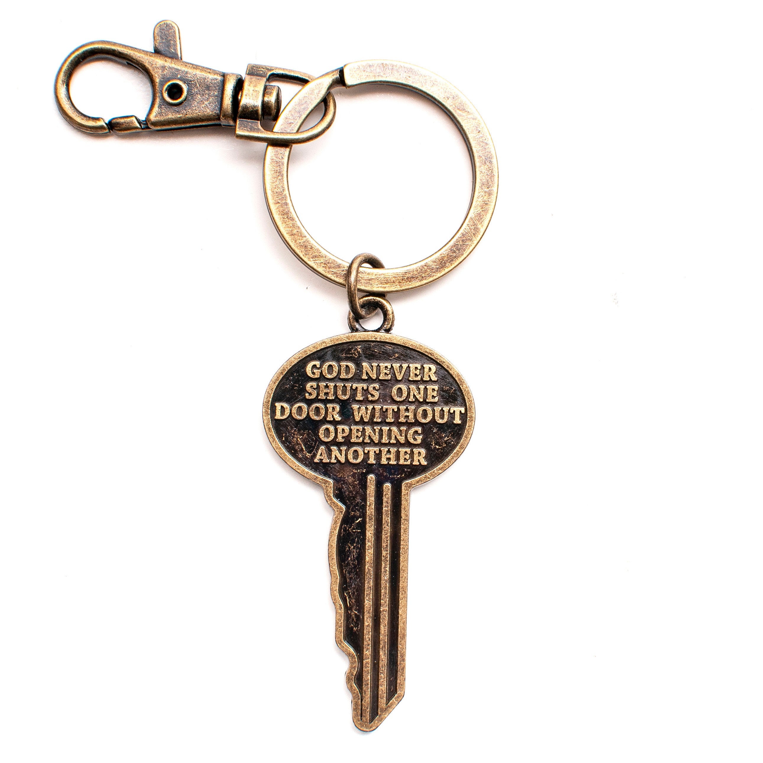 Inspirational Religious Keychain Gift - Christian Keychain - "god Never ...