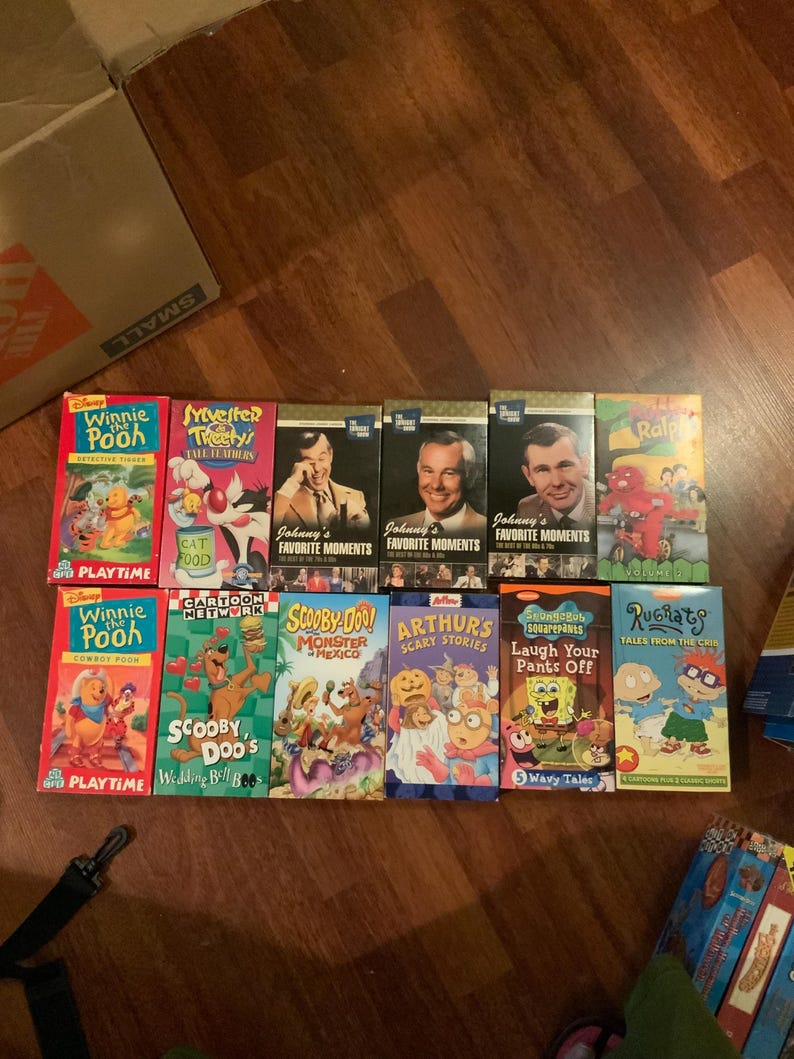 Vintage VHS Tapes VCR Tapes 1990s & 2000s - Etsy