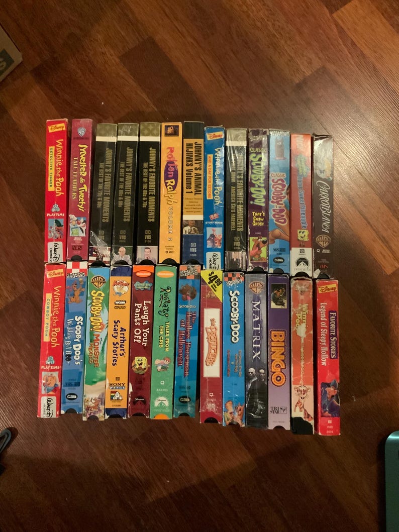 Vintage VHS Tapes VCR Tapes 1990s & 2000s - Etsy