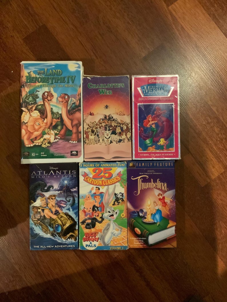 Vintage VHS Tapes VCR Tapes 1990s & 2000s - Etsy
