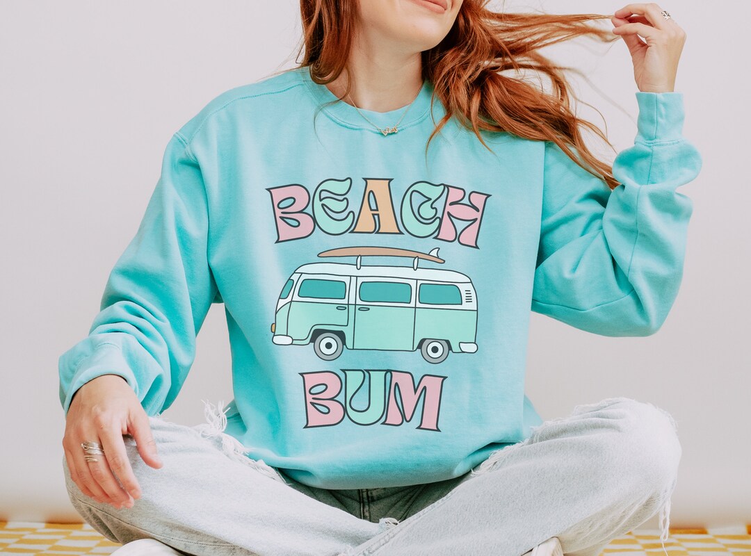 Beach Bum Comfort Colors Sweatshirt Coconut Girl Shirt Beachy Summer ...