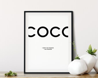 Chanel poster | Etsy