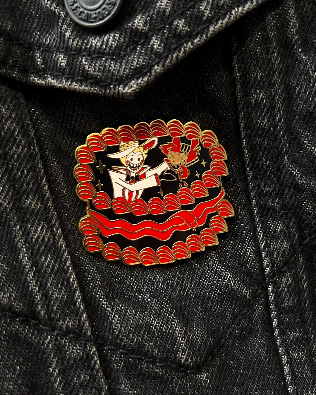 1.75in Hell's Greatest Cake, Lucifer’s Alastor Cake, Hazbin Hotel Hard ...