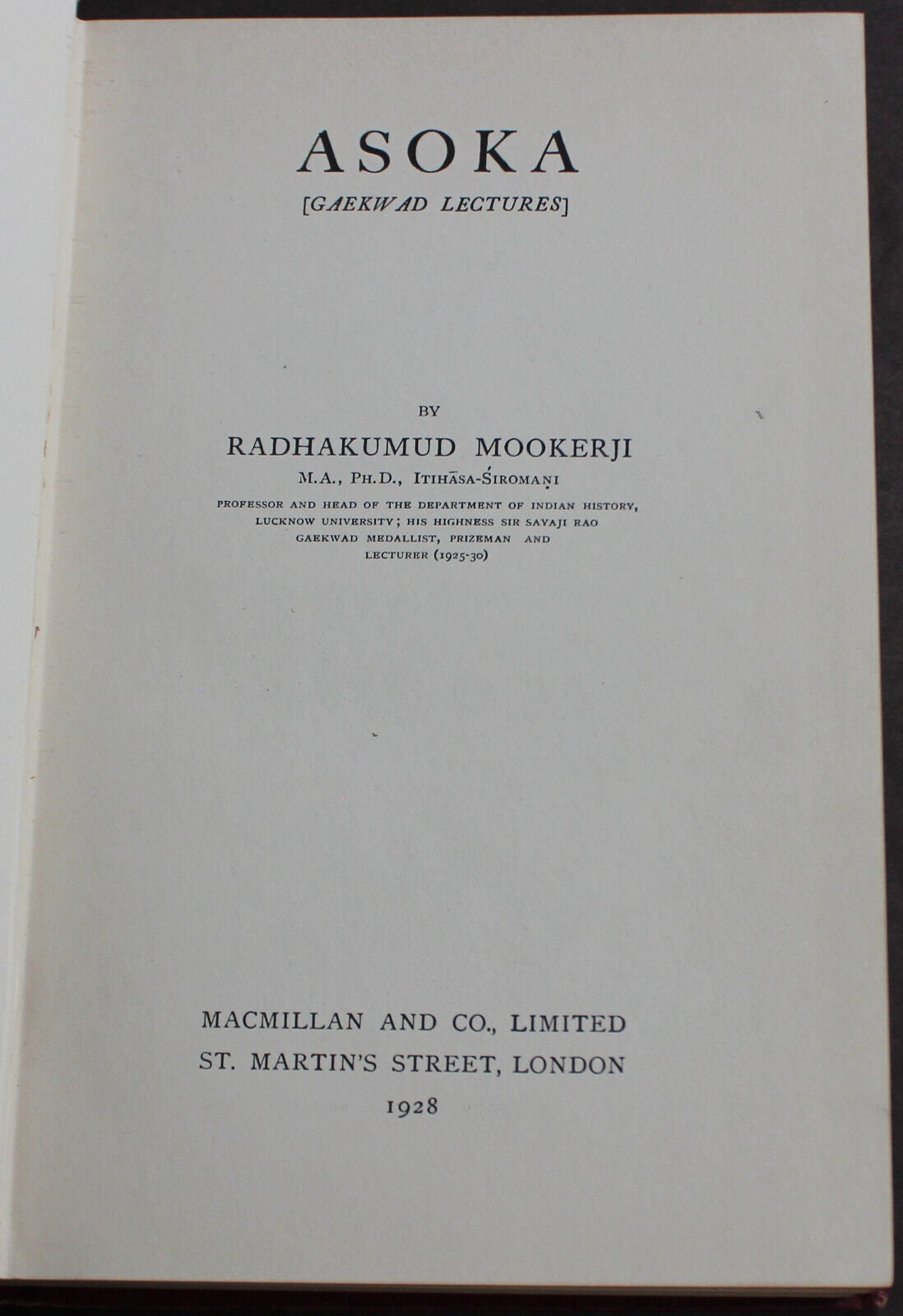 Asoka / Ashoka 1928 Illustrated 1st Edition Rare Antique Old Book of ...