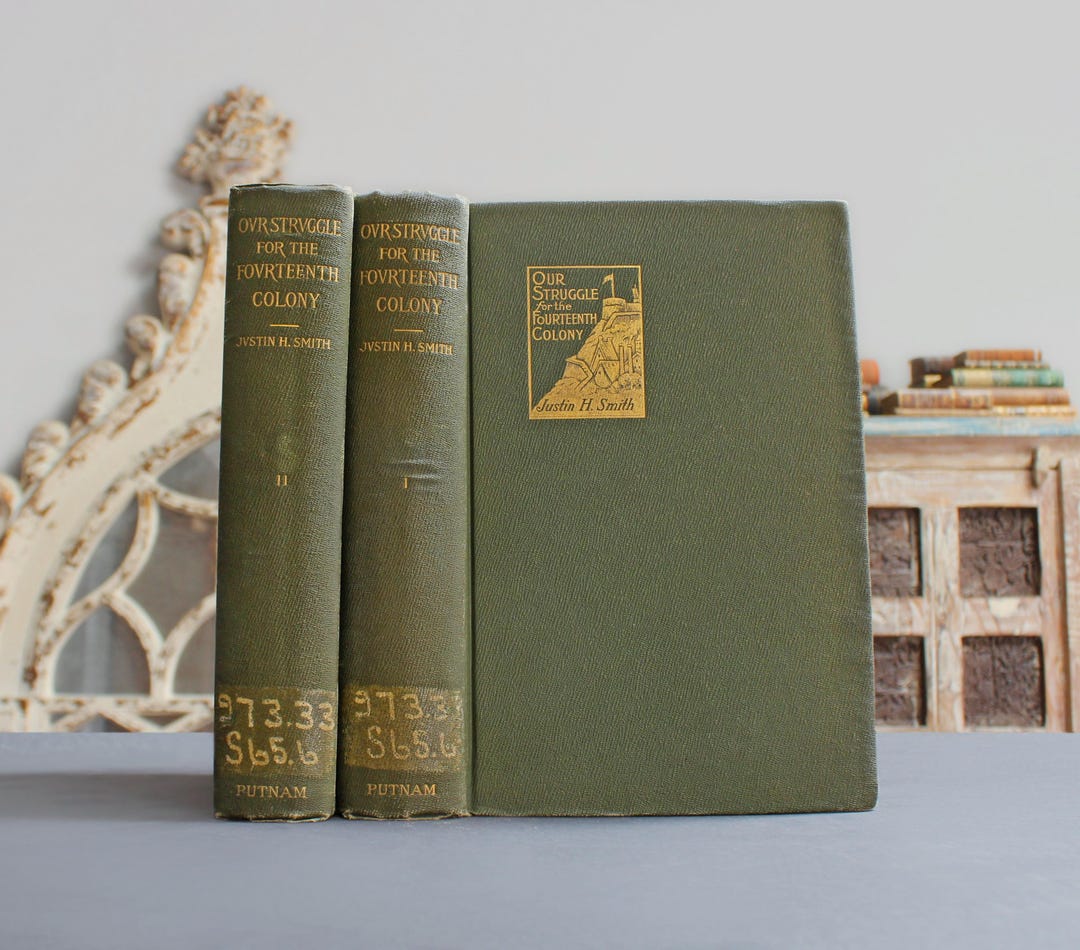 Struggle for the Fourteenth Colony 1907 Illustrated Antique Edwardian Old Book Set Little Known ...