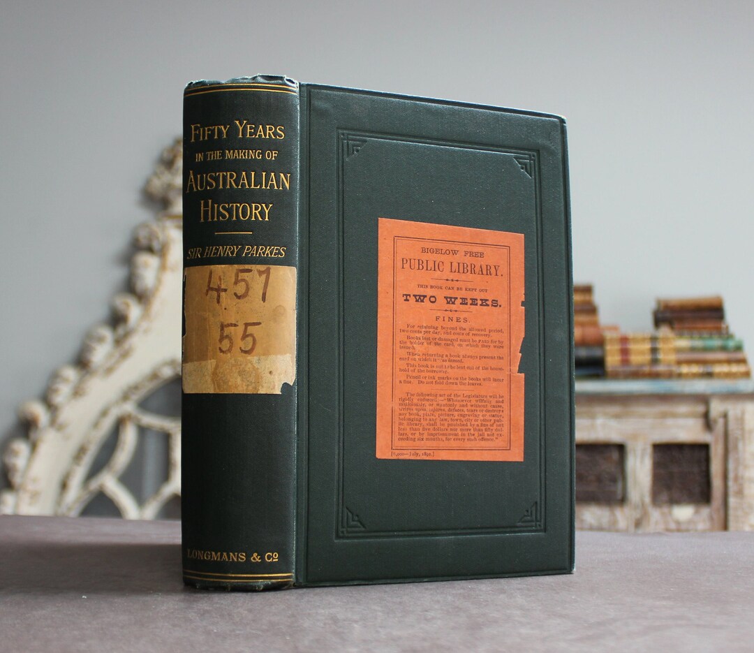 50 Years of Australian History 1892 Antique Victorian Old Book Colonial ...