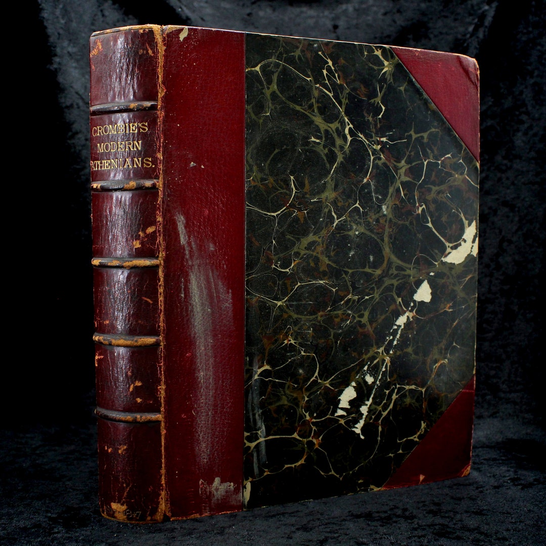 Crombie's Modern Athenians 1882 Illustrated Exceedingly Rare Limited ...