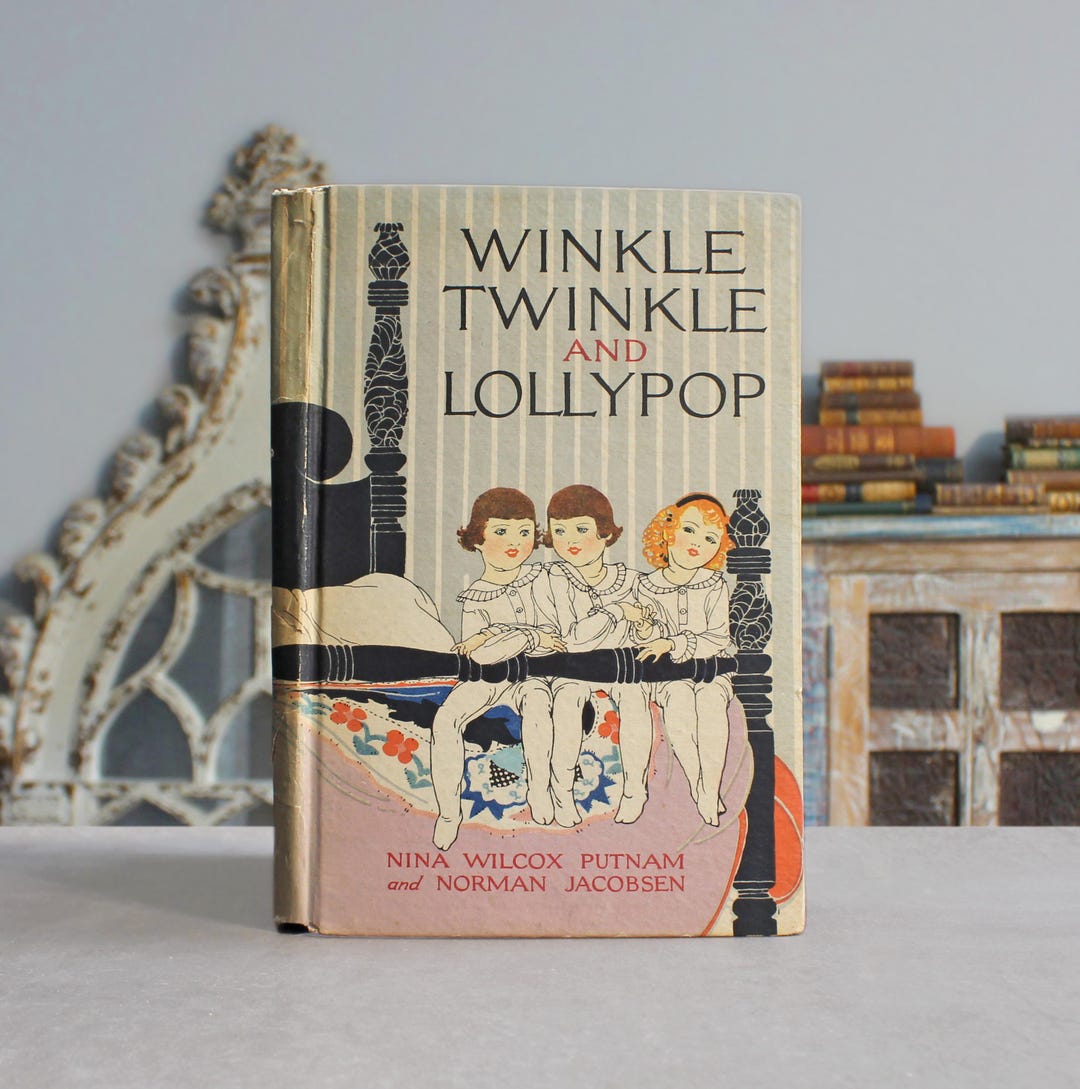Winkle Twinkle & Lollypop 1918 Color Illustrated Rare Antique Old Book ...