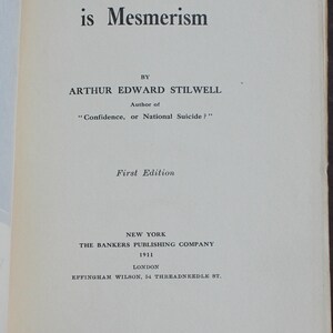 War is Mesmerism (hypnotism) 1911 Rare SIGNED Antique Edwardian Old ...