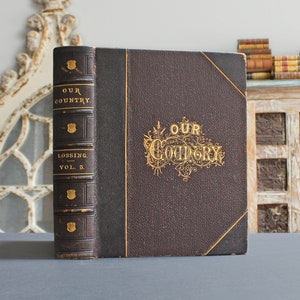 Our Country 1878 Richly Illustrated Antique Victorian Old Book History ...