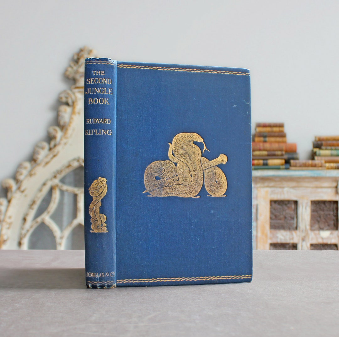 The Second Jungle Book (kipling) 1899 Illustrated Rare Antique ...