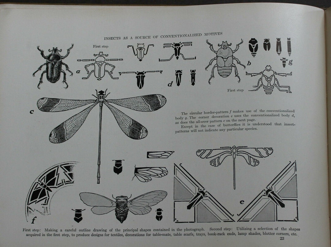 Decorative Design 1915 Rare Antique Old Book of Design in the Art ...