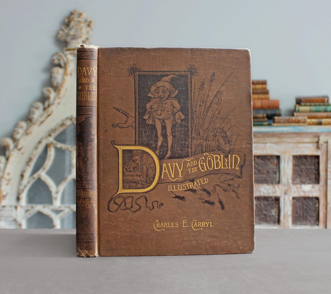 Davy & the Goblin 1885 Illustrated Rare Antique Victorian Old Book ...