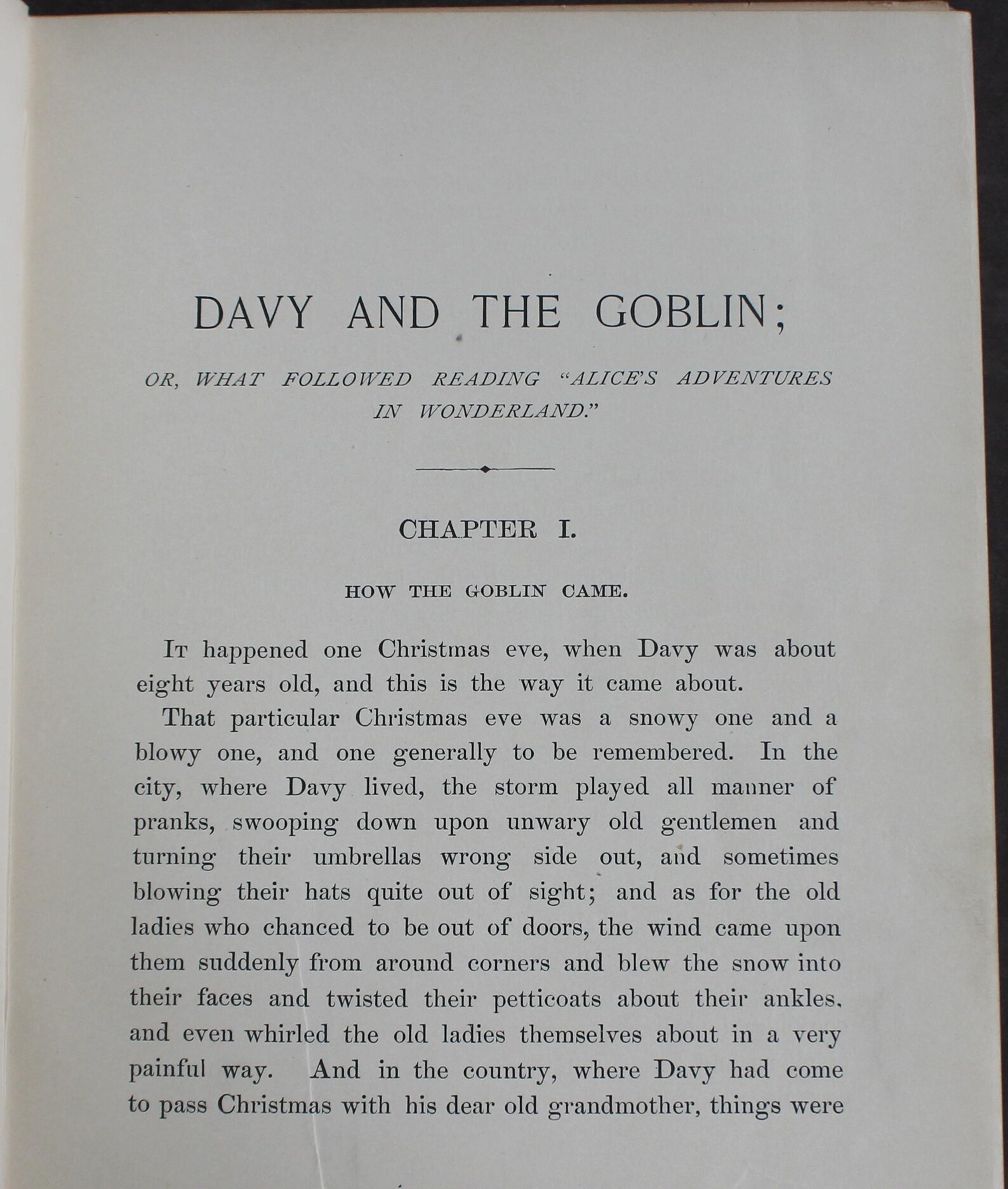 Davy & the Goblin 1885 Illustrated Rare Antique Victorian Old Book ...