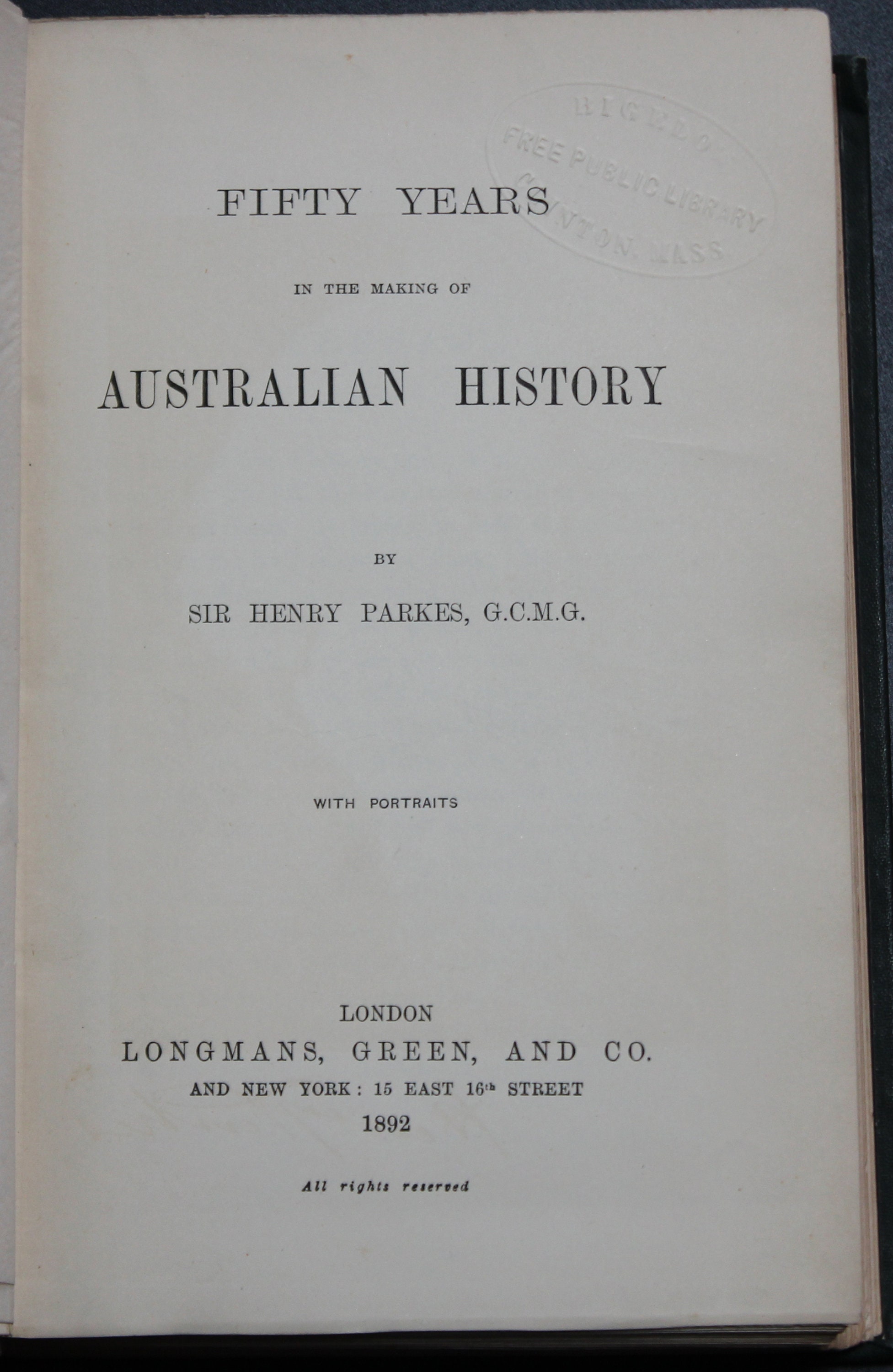 50 Years of Australian History 1892 Antique Victorian Old Book Colonial ...