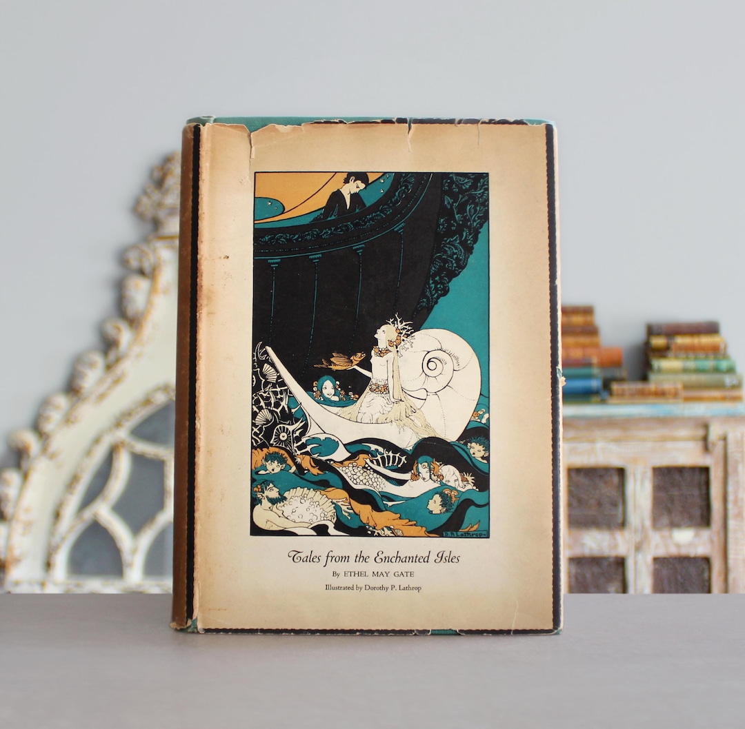 The Enchanted Isles 1926 Illustrated Rare Antique Art Deco Old Book ...