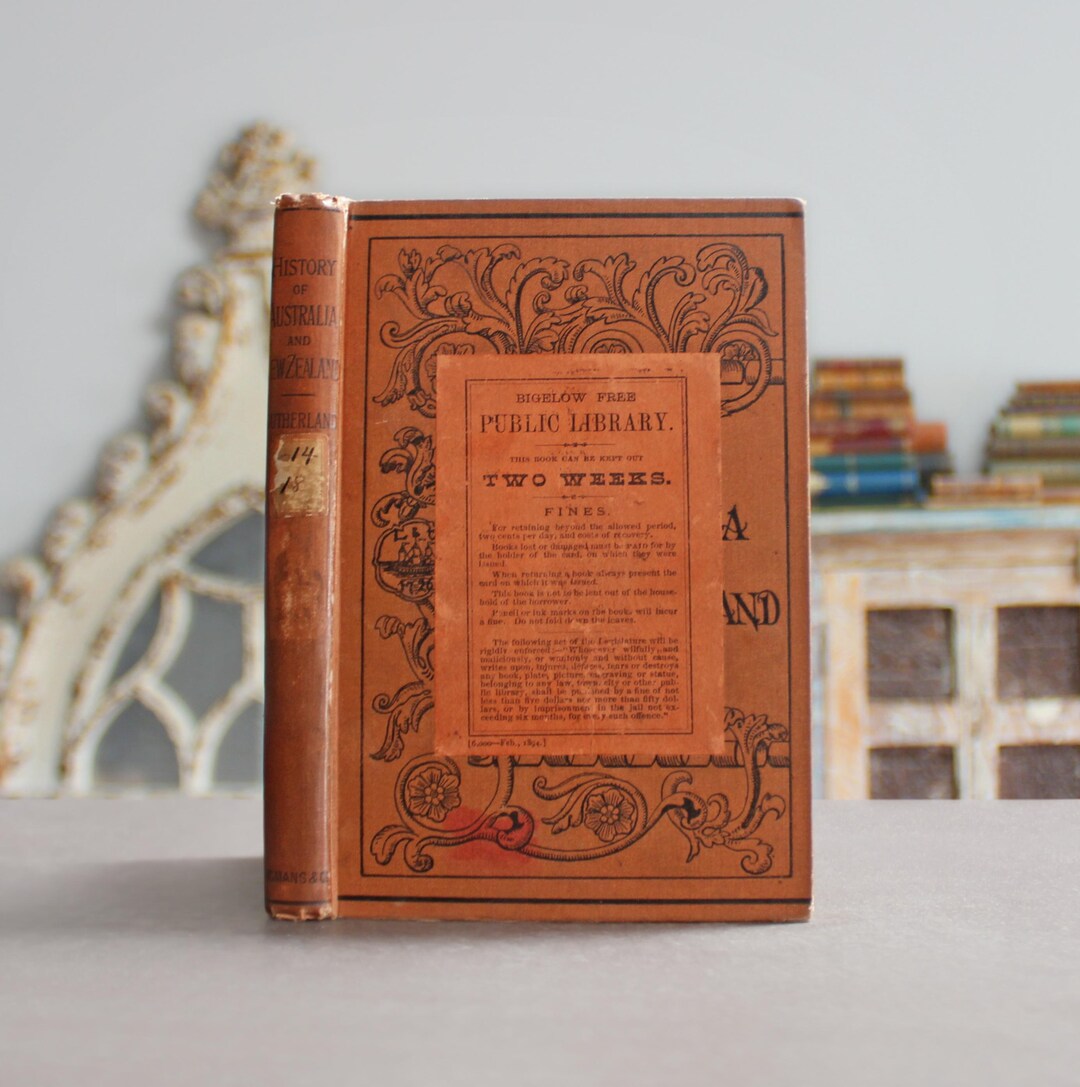 Colonial History of Australia & New Zealand 1894 Illustrated Rare ...