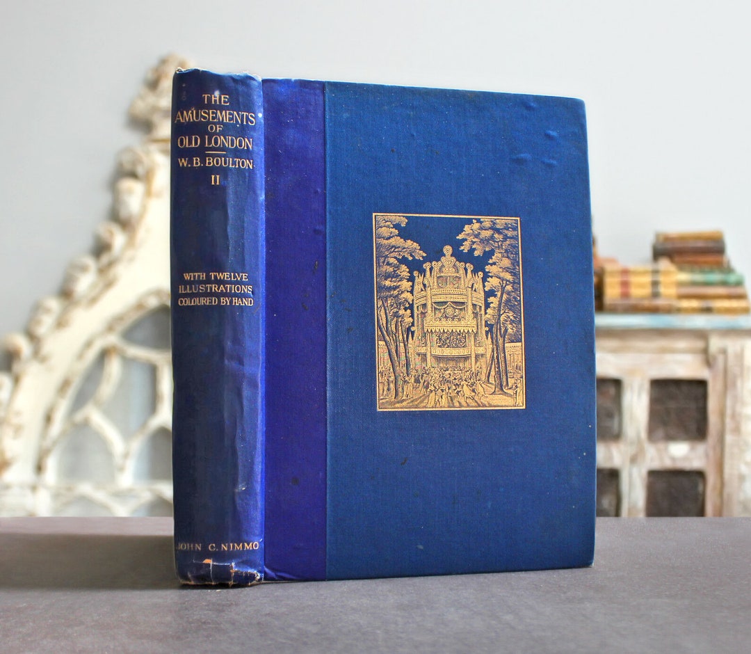 Amusements of Old London 1901 Antique Edwardian Old Book History ...