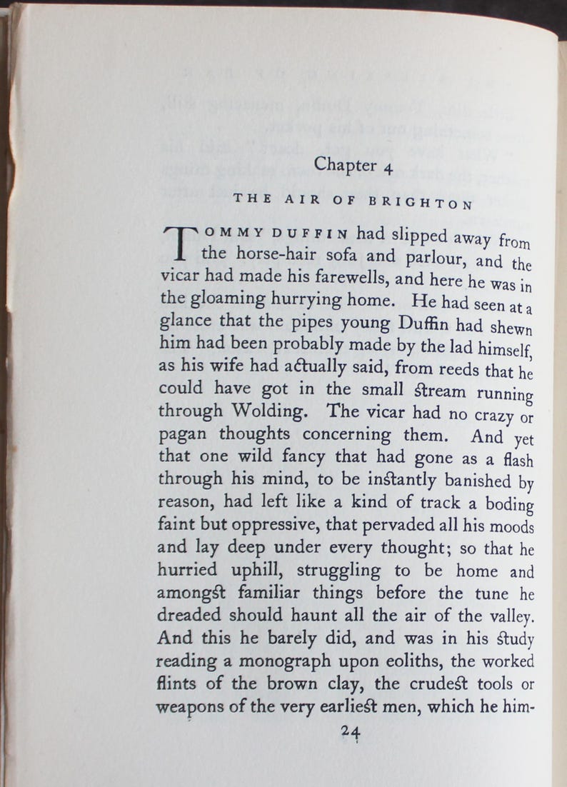 Blessings of Pan 1927 Antique Old Book Occult Fantasy Novel Pagan God of Nature Awakens in ...