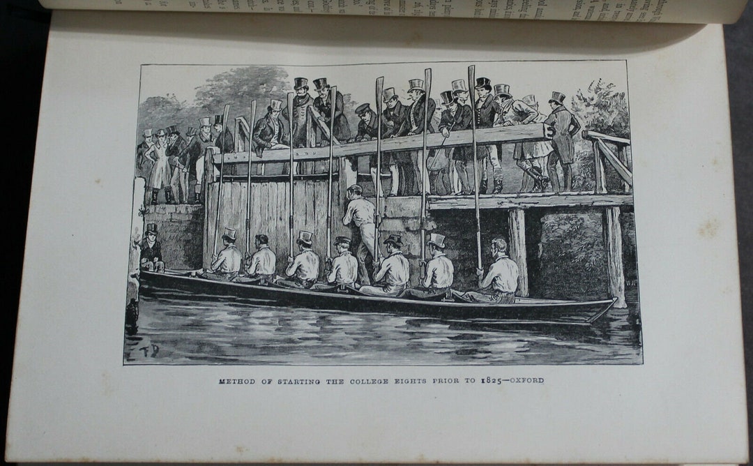 Boating 1891 Illustrated Antique Victorian Old Book of Acquatic, Water ...