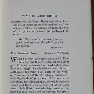War is Mesmerism (hypnotism) 1911 Rare SIGNED Antique Edwardian Old ...