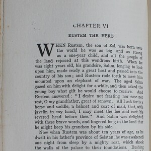 The Book of Rostam 1913 Illustrated Rare Antique Old Book Mythic Hero ...