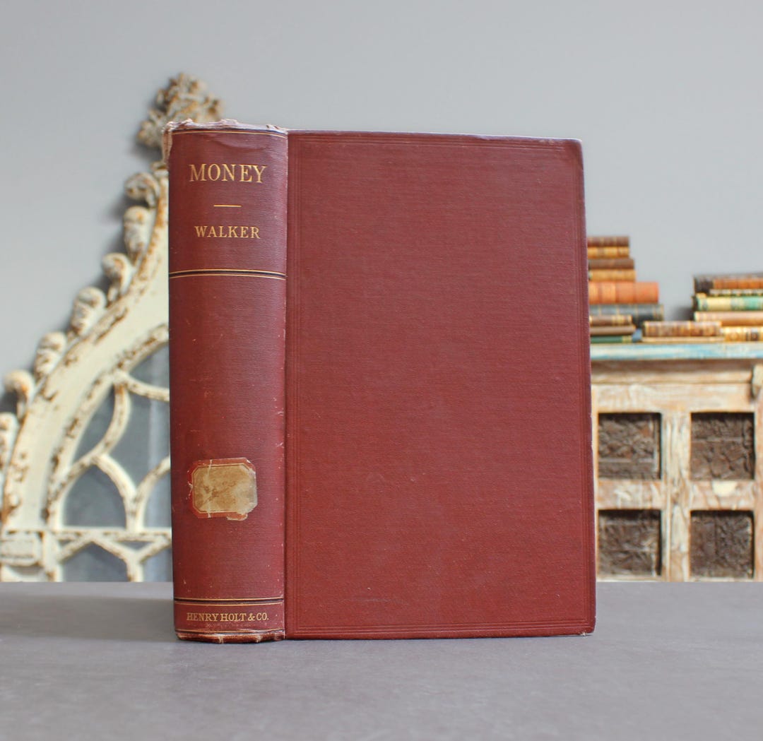 Money 1883 Antique Victorian Old Book Economic History of Metallic ...