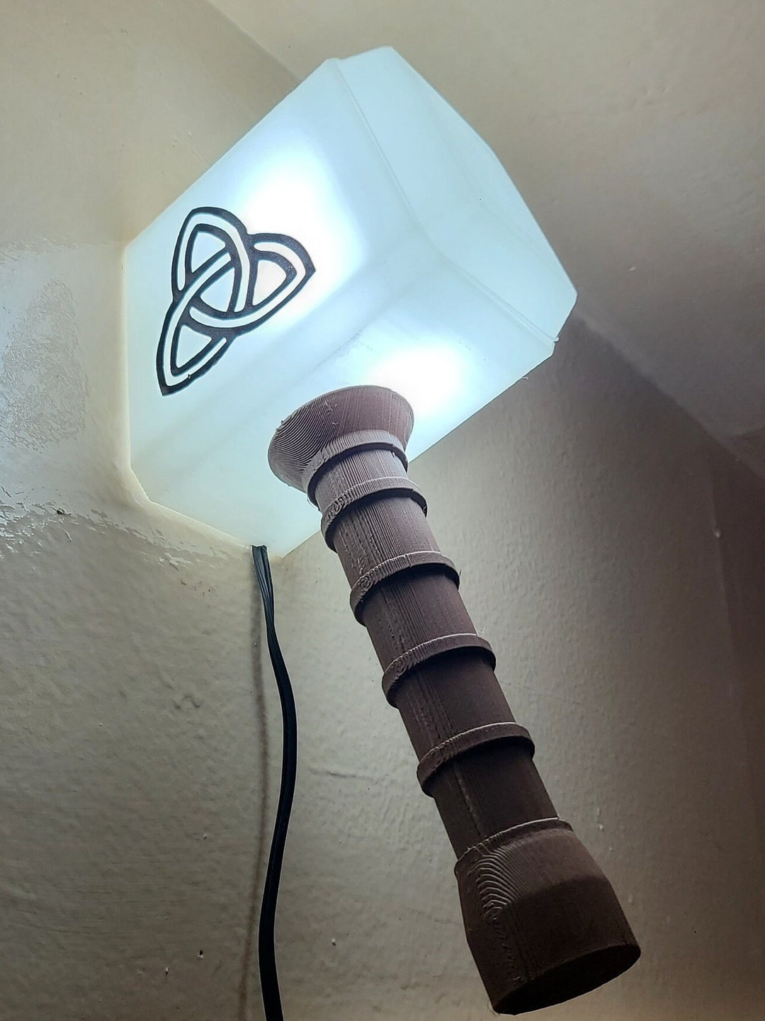 Thor Hammer Mjolnir Wall Light - Etsy