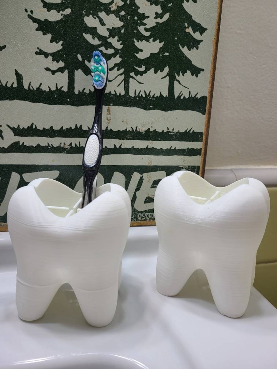 Tooth Toothbrush Toothpaste Holder. Great Gift for Your Dentist's ...