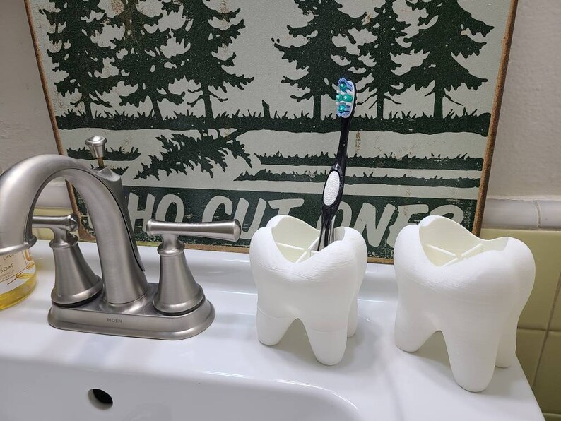 Tooth Toothbrush Toothpaste Holder. Great Gift for Your Dentist's ...