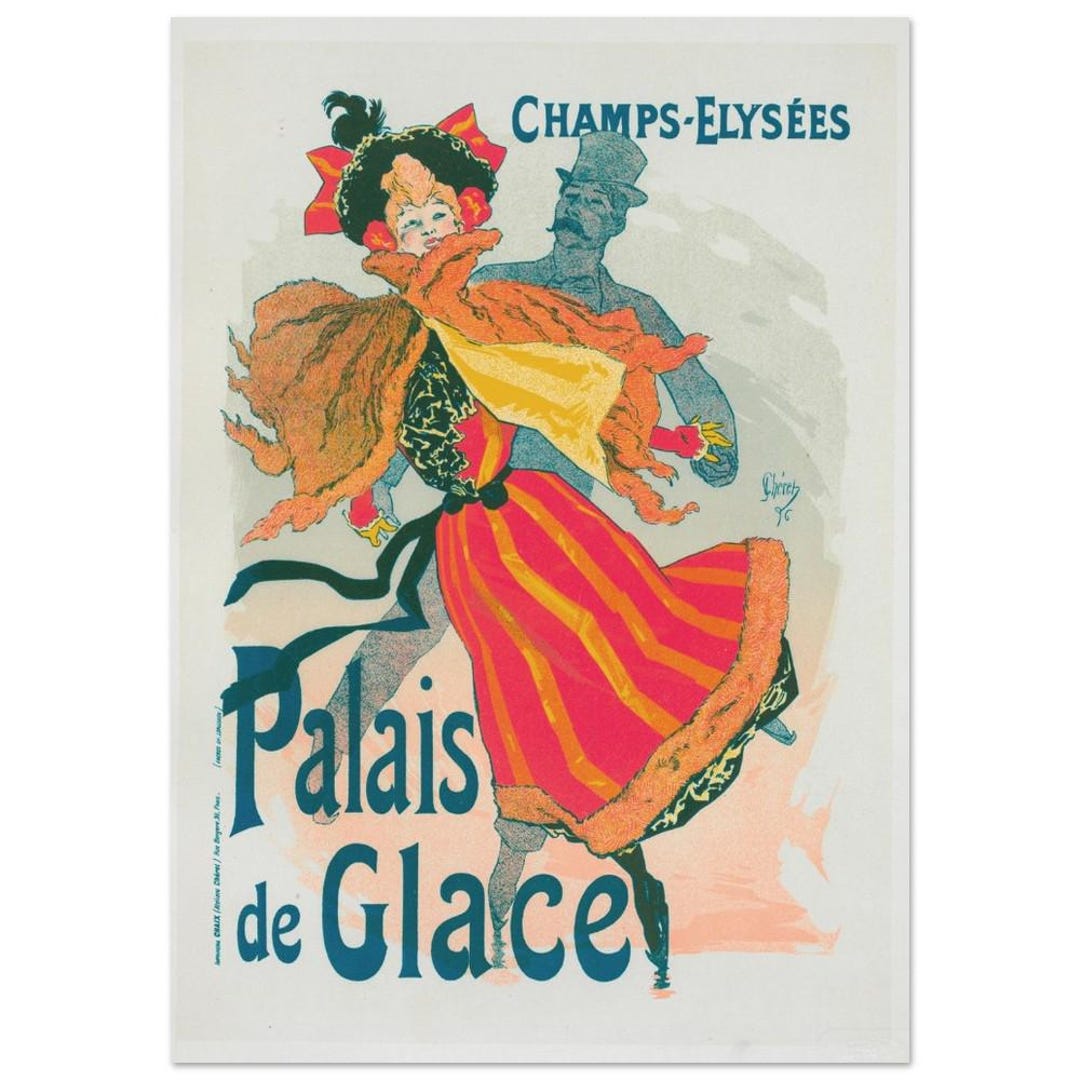 Vintage Palais De Glace Parisian Art Print | Belle Époque Poster ...