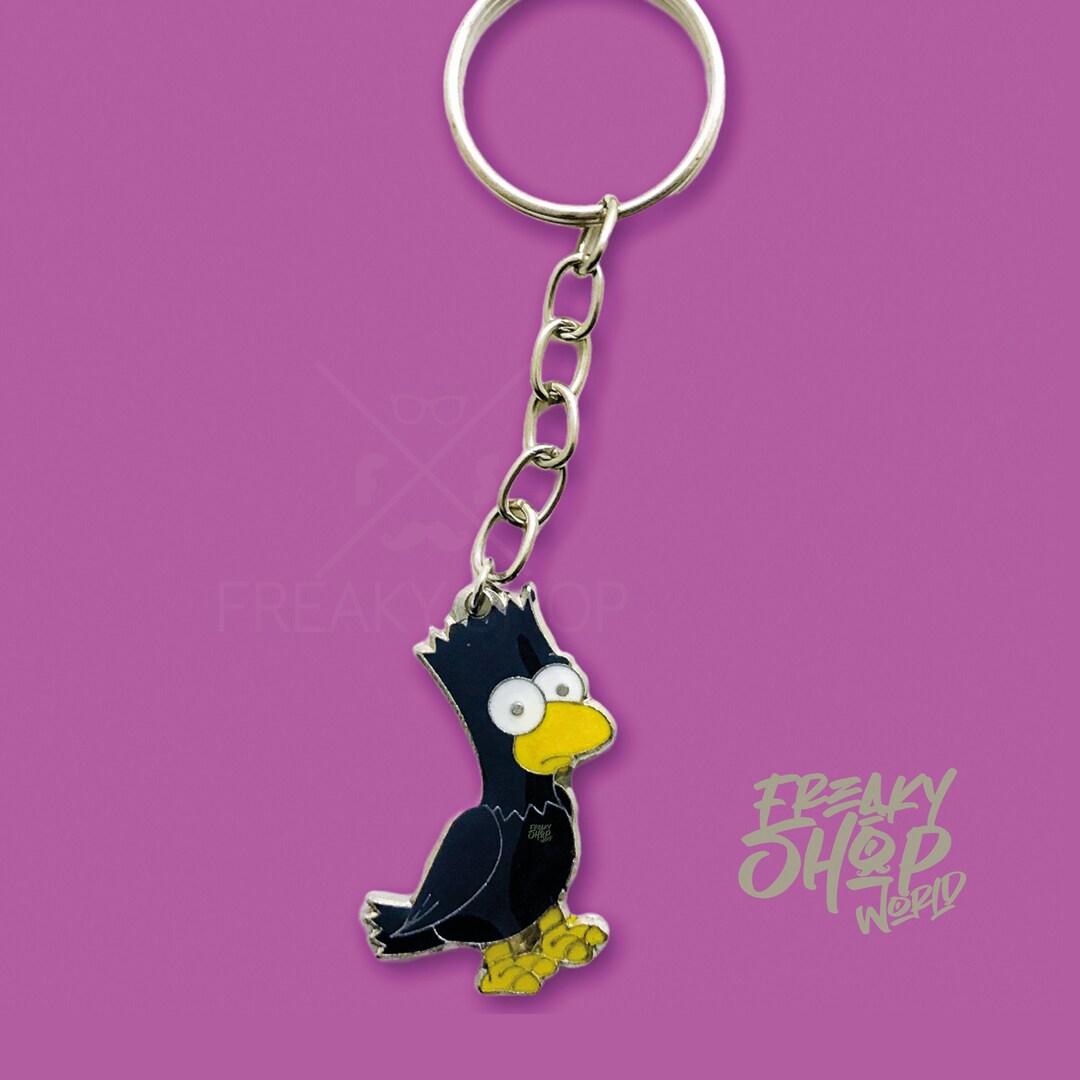 Bart Raven KEYCHAIN Nevermore KEYCHAIN - Etsy