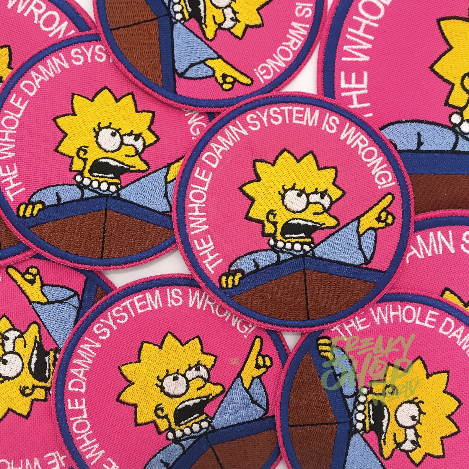 LISA SIMPSONS Patch Embroidered patch The Simpsosn iron-on | Etsy