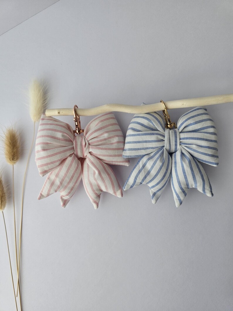 Puffy Bow Keychain / Bag Charm - Etsy