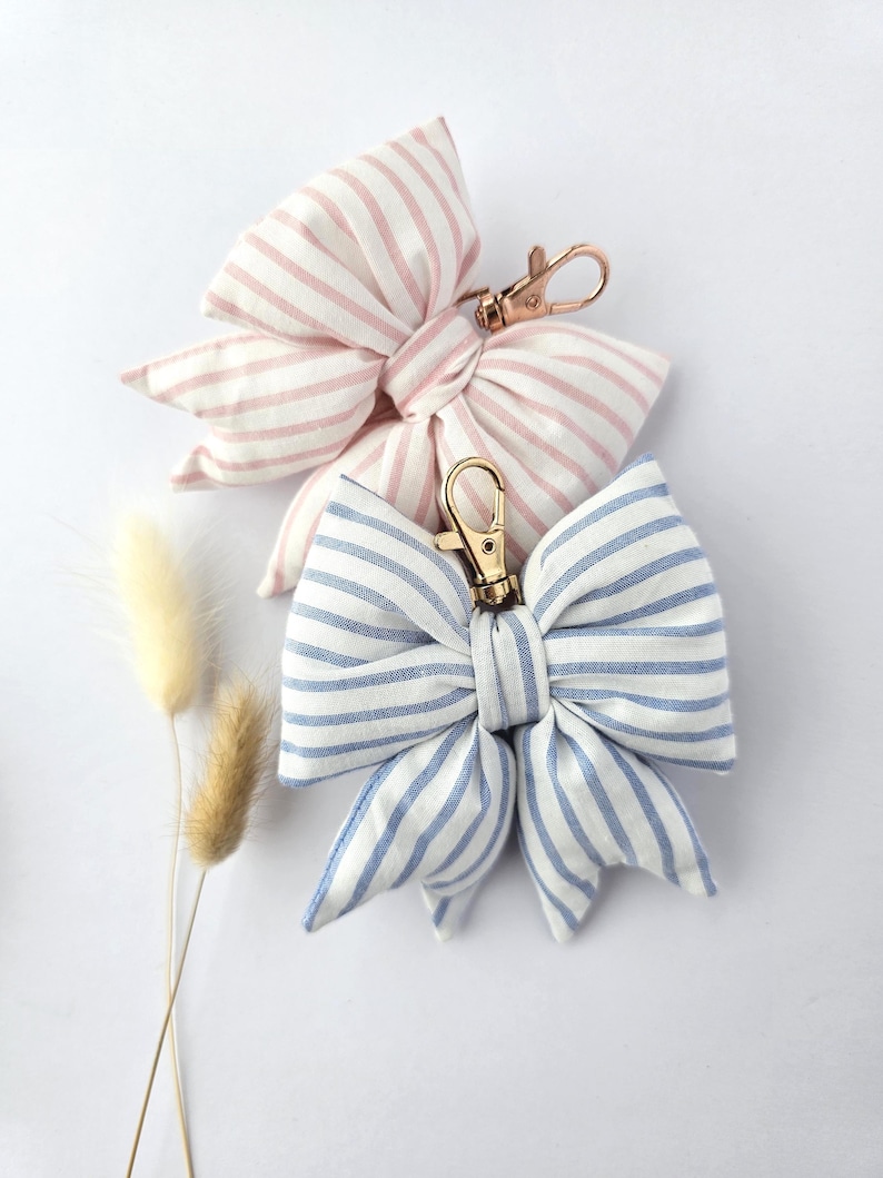 Puffy Bow Keychain / Bag Charm - Etsy