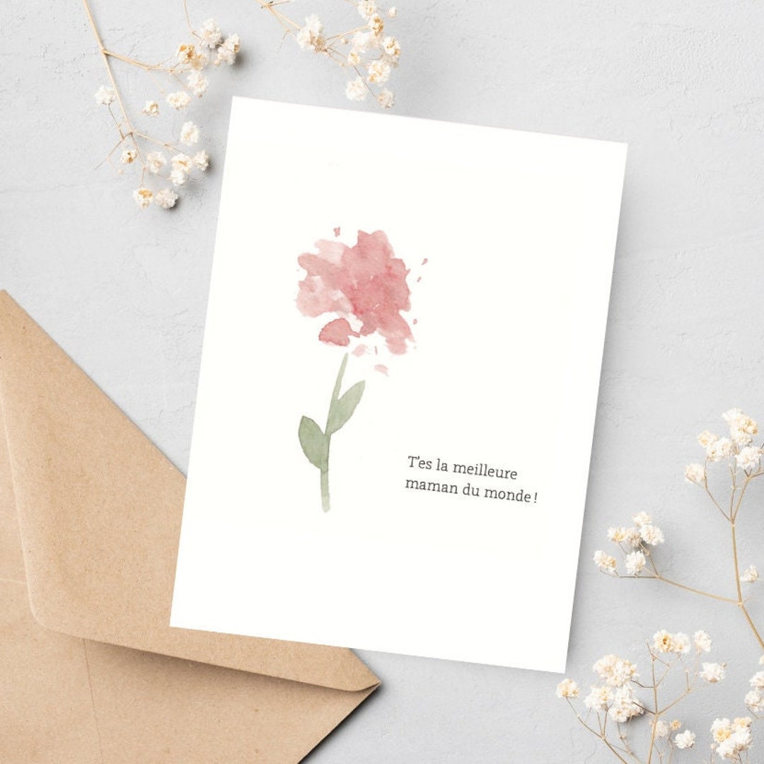 Mom's Day Card, Mother's Day, Mom's Birthday Cards, Quebec Stationery ...