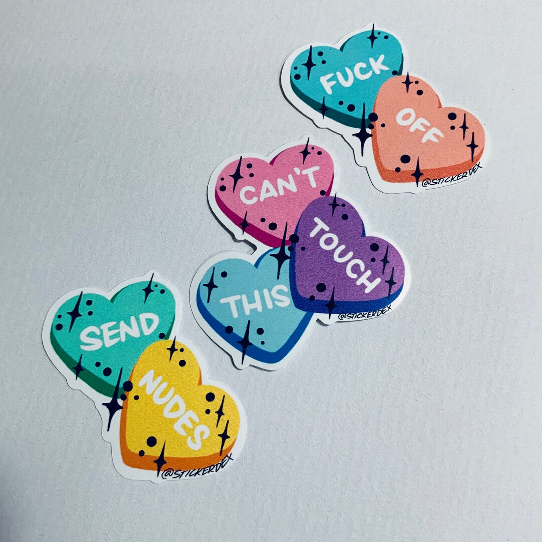 Set of Rude Conversation Hearts - Etsy