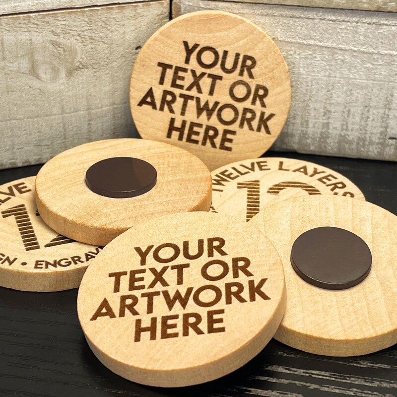 Wood Magnets - Etsy