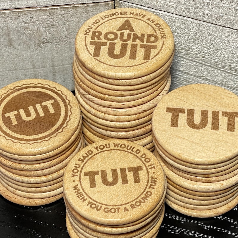 Round Tuit Coin - Etsy