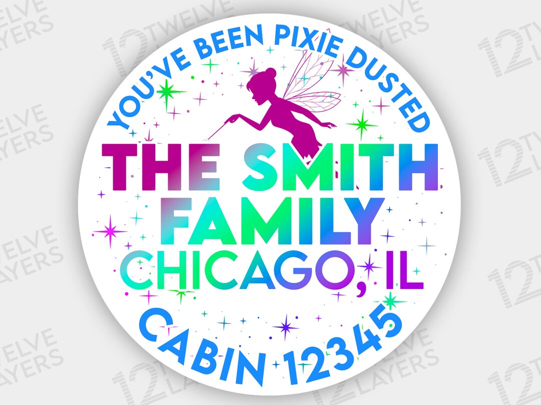 Personalized Pixie Dusted Tags for Cruising | Multi-color | Download ...