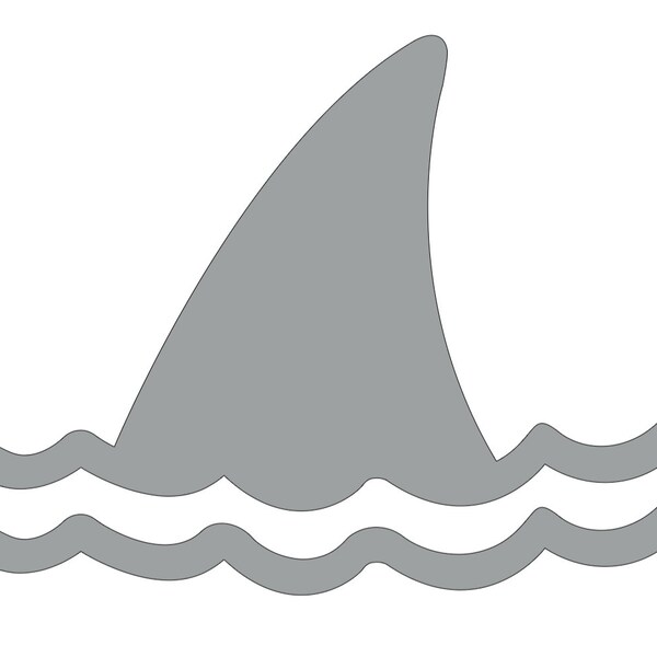 Shark Fin Svg - Etsy